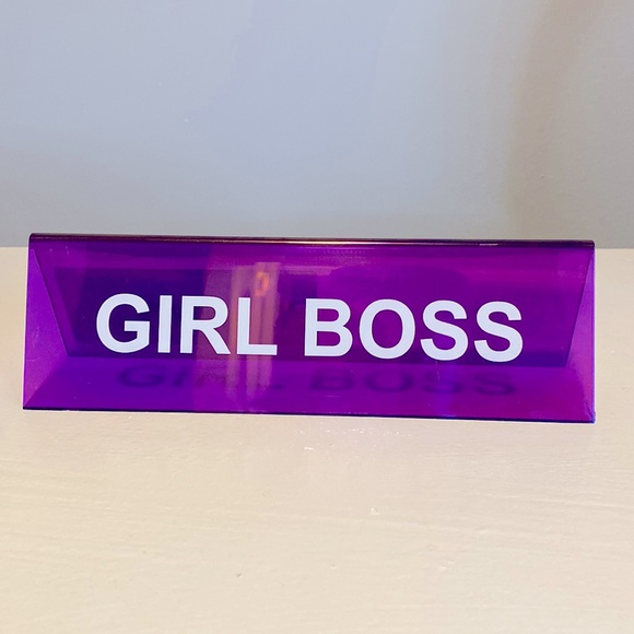 Office | Desk Sign Girl Boss | Poshmark